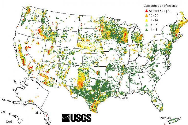 Hot Spots Mapped: Arsenic Taints Many U.S. Wells | Science 2.0